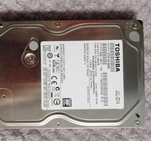 Жесткий диск toshiba 500 gb