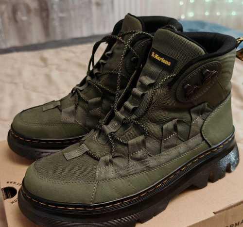 Dr. martens ботинки boury khaki green