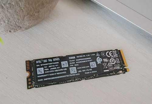 SSD накопитель М.2 256 гб Intel