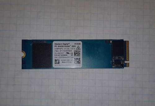 SSD WD SN530 512gb m.2 NVMe