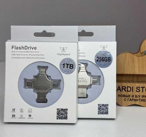 Флеш накопитель 1тб USB Type-C Lightning Micro-USB