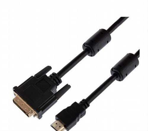 Rexant Шнур hdmi - DVI-D gold, 3М, с фильтрами