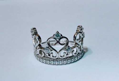 Кольцо серебро корона sokolov
