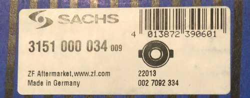 Подшипник выжимной Sachs 3151000034