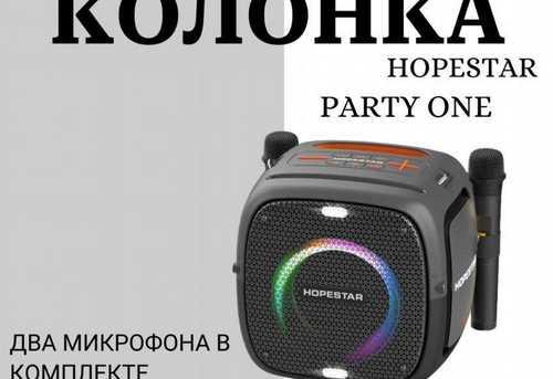 Колонка Hopestar Party One 80 Вт LED + 2 микрофона