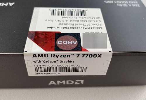 Новый процессор Ryzen 7 7700X BOX