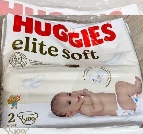 Подгузники huggies elite soft 2