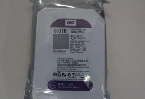 Жесткий диск 8Тб Hdd Wd Purple 8Tb Гарантия