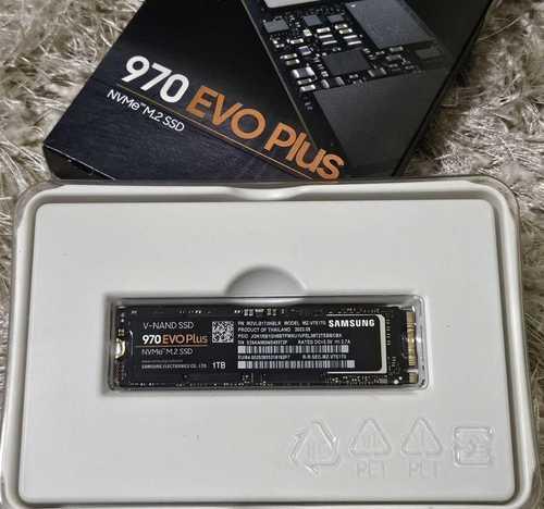 SSD M.2 Samsung 970 EVO Plus 1TB (Здоровье 100%)