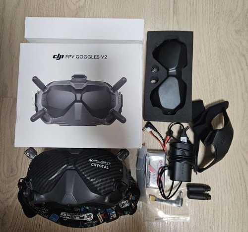 Dji goggles v2 + Patch IFlight Crystal HD + Батт