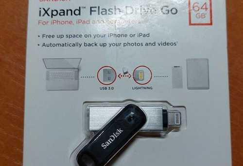 USB флешка SanDisk iXpand Go USB 3.0 64GB