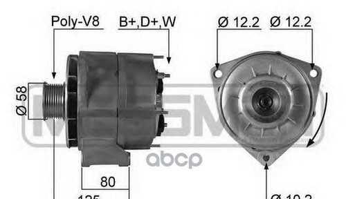 Генератор hyundai solaris KIA ceed/RIO 110A 210