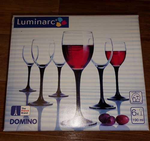 Бокалы luminarc domino, 190 ml. Для вина