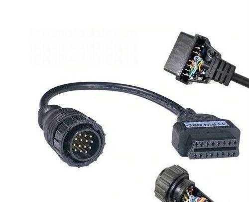 Переходник Mercedes 14 pin на OBD2 16 pin (полный)