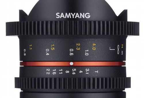 Samyang 8mm T3.1 ED AS UMC Fish-eye cine II Canon