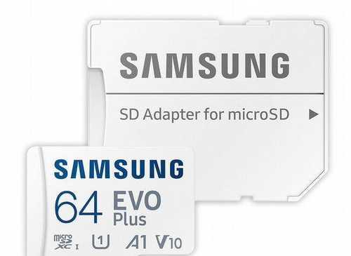 Карта памяти Samsung 64Gb microsdxc A1 U1