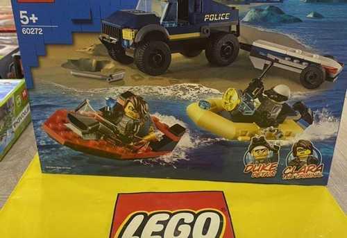 Новый Lego City Полицейская лодка 60272