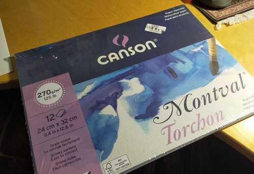 Бумага для акварели Canson Montval Torchon