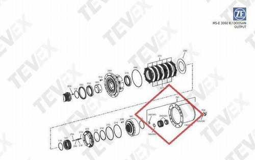 Редуктор бортовой в сборе