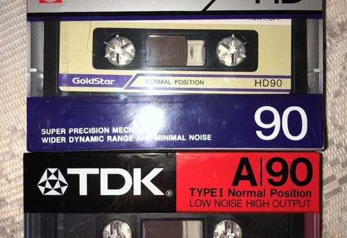 Аудио кассеты TDK и Gold Star
