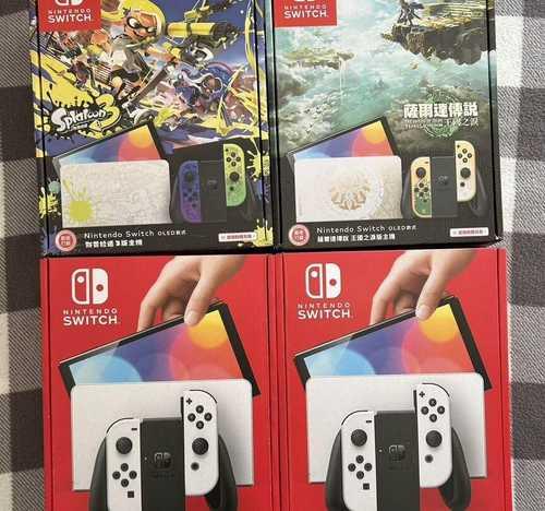 Прошитые Новые Nintendo Switch Oled 512gb