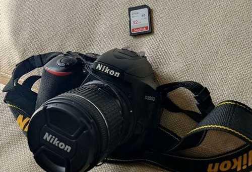 Фотоаппарат nikon D3500 +32gb +сумка +штатив