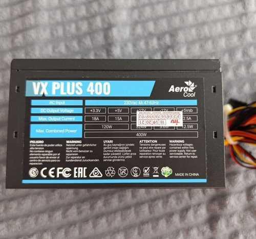 Блок питания aerocool vx plus 400w