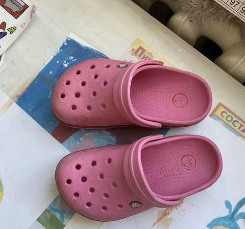 Сабо crocs j2 розовые, оригинальные