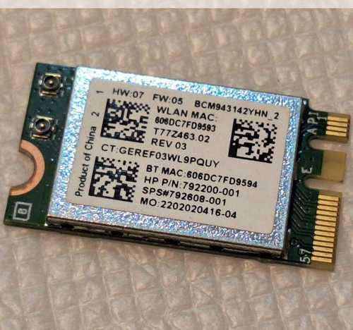 Wifi Bluetooth Broadcom BCM943142Y