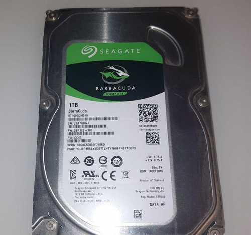 Жесткий диск 1 Tb Seagate Barracuda