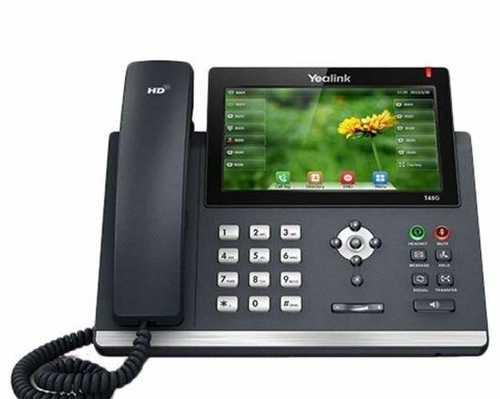 Телефон VoIP Yealink SIP-T48G черный