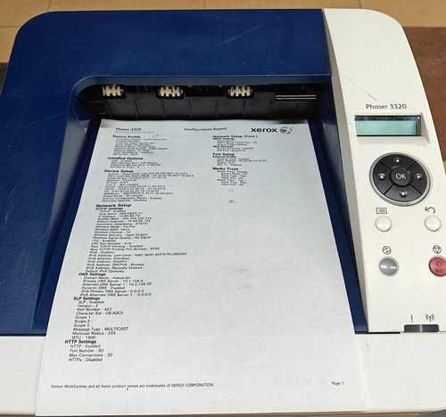 Лазерный принтер Xerox Phaser 3320