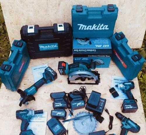 Набор аккумуляторных инструментов makita макита