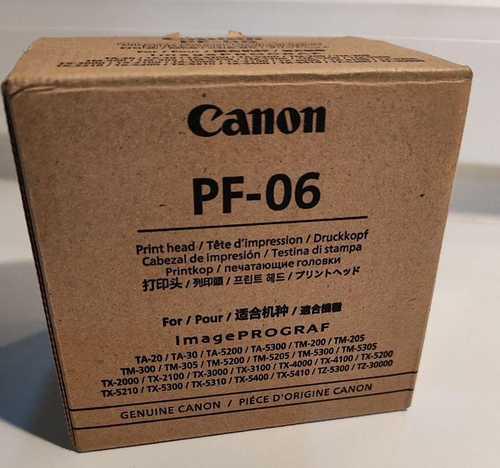 Печатающая головка canon PF-06