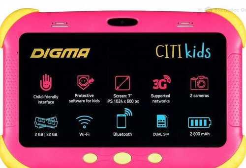 Детский планшет Digma citi Kids 7", 2GB, 32GB, 3G