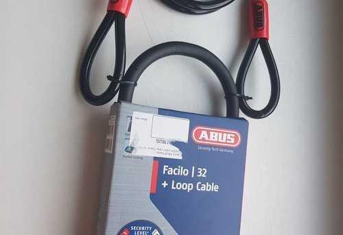 Замок Abus facilo 32 + трос 120см