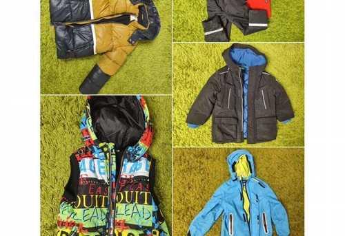 Куртки и жилетка детские, размер 116-122, 122-128