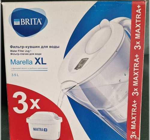 Новый кувшин Brita Marella XL без картриджей