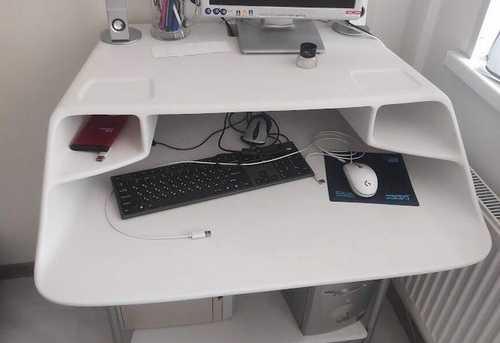 Компьютерный стол белый / рабочее место бу