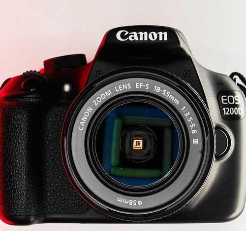 Фотоаппарат Canon 1200d kit 18-55mm 10к пробег