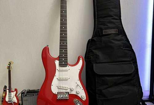 Fender Squier Red (полный комплект)