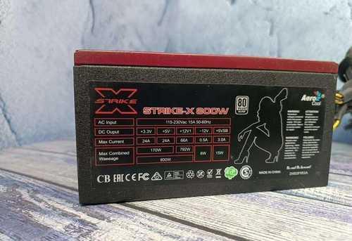 Бп Aerocool Strike-X 800W (80+ Silver)