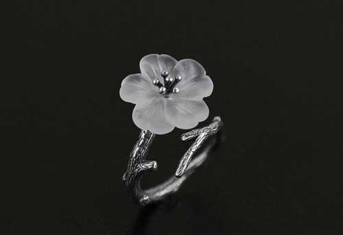 Японское дизайнерское серебро- кольцо Sakura Dream