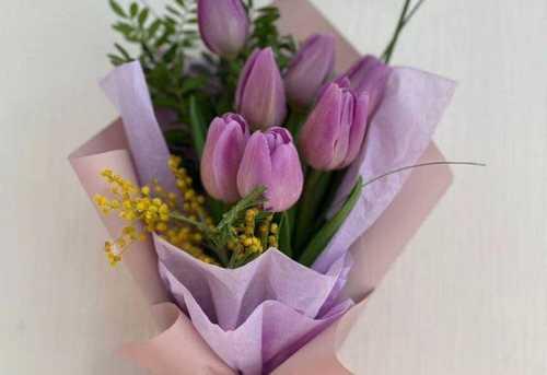 Крупные тюльпаны, букет тюльпанов, доставка цветов