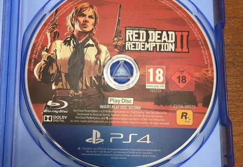 Red Dead Redemption 2 ps4 ps5 игра диск