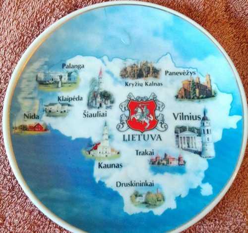 Настенная тарелка "Lietuva"