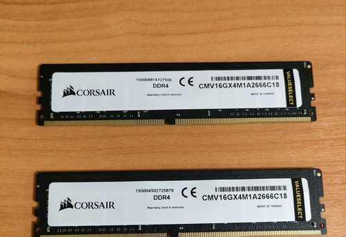 Оперативная память ddr4 16gb 2666 corsair