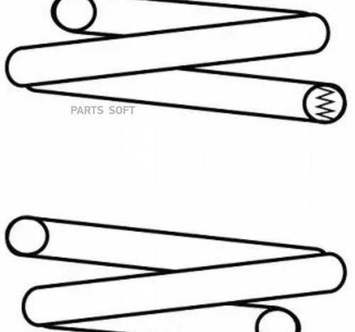 CS germany 14875200 Пружина пер.skoda Octavia II 1Z3 + Combi 1Z5 1,2TSI - 1,6