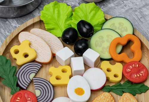 Игрушечные продукты овощи из полимерной глины