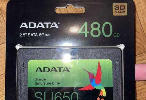 SSD adata SU650 480 Gb новый